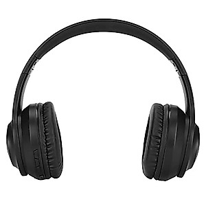 Lazmin112 Foldable Headset,General Head Mounted Wireless Bluetooth 5.0 Noise Canceling Headset Built in Microphone with AUX Audio Interface,Over Ear Headphones