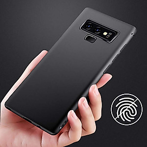 SNOSHO Galaxy Note 9 Slim Case,TPU Thin Soft Silicone Skin Flexible Lightweight Gel Rubber Anti-Scratch Shockproof Protective Cases Cover for Samsung Galaxy Note 9,Matte Black