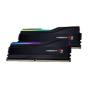G.Skill Trident Z5 RGB Series (Intel XMP) 32GB (2 x 16GB) 288-Pin SDRAM U-DIMM DDR5 6000 CL32-38-38-96 1.35V Dual Channel Desktop Memory F5-6000J3238F16GA2-TZ5RK (Matte Black)