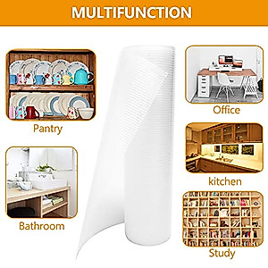 Gantan Clear Shelf Liner 12inch by 30ft Plus 17.5inch by 30ft(2 roll)