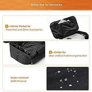 NOELIFE Carry Bag for Ooni Karu 12, Carrying Case for Ooni 12 Multi-Fuel Outdoor Wood Fired and Gas Pizza Oven Accessories (Bag Only)