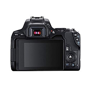 Canon EOS Rebel SL3 DSLR Camera with 18-55mm Lens (Black), Bundle with Bag, 32GB SD Card, Filter Pack, Cleaning Kit