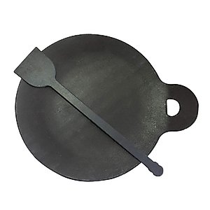naksha Traditional Iron tawa,dosa Tawa,pan,Kallu Large Size (Black,8mm Thick) (13inch)