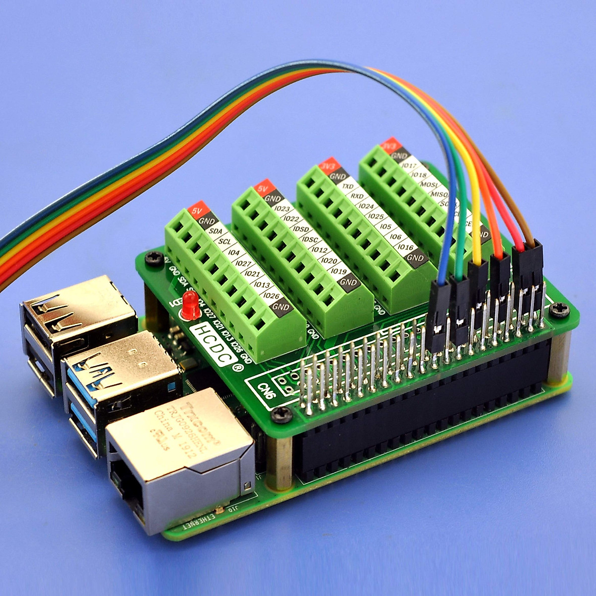 RPi GPIO Terminal Block Breakout Board HAT, for Raspberry Pi