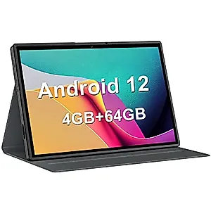 Android Tablet, 10 Inch Android 12 Tablet, 4GB RAM 64GB ROM, 1TB Expand, Android Tablet with 5G WiFi, 8000mAh Battery, Dual Camera, Bluetooth, FHD IPS Screen, GPS, Google GMS Certified