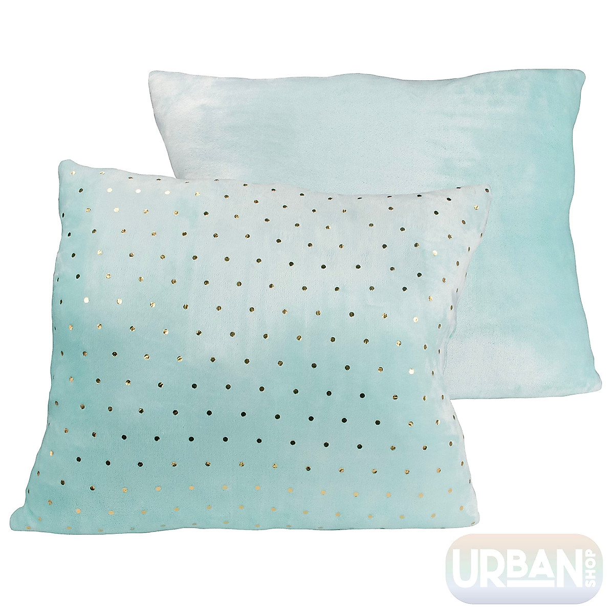 Urban Lifestyle Gold Foil Jumbo Pillow, Mint