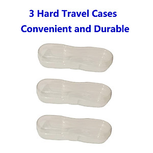 YUENREE Unisex-Adult Swim Goggles - 3 Pack Swimming Goggles for Adults Men Women Youth Teens Ages 8+ - No Leak, Anti-Fog, UV Protection, Easy to Adjust and Non Slip - with 3 Hard Travel Cases