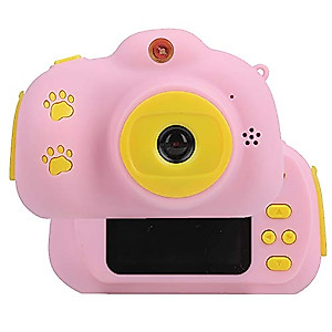 Amonida Children Camera Toy Cartoon Digital Dv Comfortable And Gentle Grip For Supporting A Variety Of Games Children, Good Gifts(Pink)