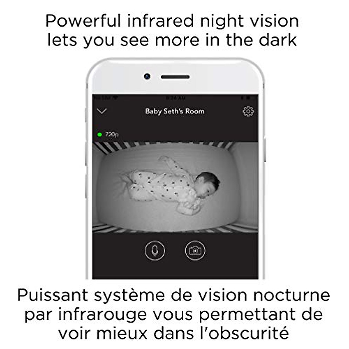 Safety 1st HD Wi-Fi Baby Monitor Camera with Sound- and Movement-Detecting Audio Unit