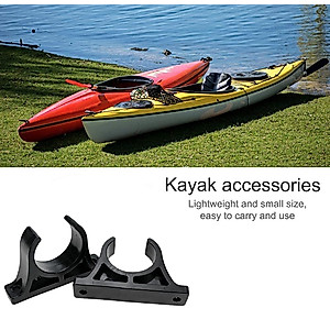 Quluxe Oar Holder, 2 Pair Paddle Clip Holder Oar Keeper Mount Holder for Canoes Kayaks Boats for Canoes, Kayaks, Pontoons, Kayak Accessories- Black