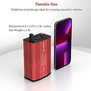 Pro Chaser 400W Power Inverters for Vehicles - DC 12v to 110v AC Car Inverter Converter, 6.2A Dual USB Charging Ports, Dual AC Adapter for Air Compressor Laptops