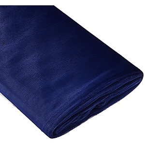 BBCrafts Navy Blue Polyester Tulle Fabric Bolt 54 inch 40 Yards