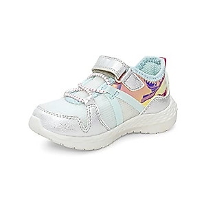 carter's Girls Stevie Athletic Sneaker, Grey, 7 Toddler
