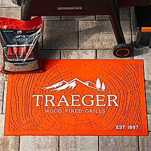 Traeger Pellet Grills BAC636 Grill Mat, Orange
