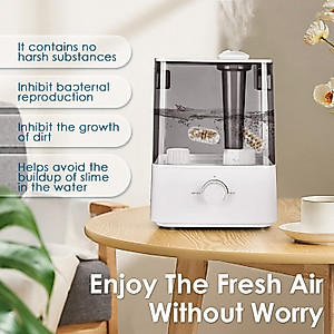 20x B@CTER|OSTAT|C Humidifier Cleaner Compatible with Most Humidifiers Replacement for Ultrasonic Humidifier Demineralization Cartridge Tank Cleaning Fish Drop Ball Filter