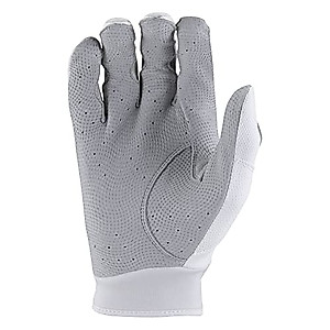 Marucci 2021 Adult Signature Batting Gloves, White/White, Adult X-Large