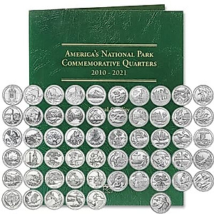 2010 D - 2021 D Mint Complete National Park Quarter Set in Littleton Coin Folder Uncirculated
