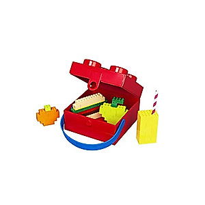 Room Copenhagen Lego Hand Carry Box 4 Handle Blue, Bright Red