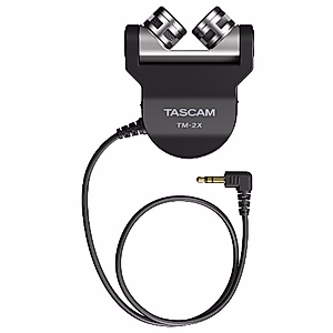 TASCAM TM-2X - X-Y Pattern Stereo Cardioid Mic for DSLR Filmmaking