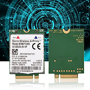 EM7345 Module Card,04X6014 4G LTE WWAN Card Module,ThinkPad Dedicated 4G Module,NGFF/M2 Interface for Thinkpad X250 X1C W550 T450 X240 T440 EM7345, High Speed LTE Mobile Broadband