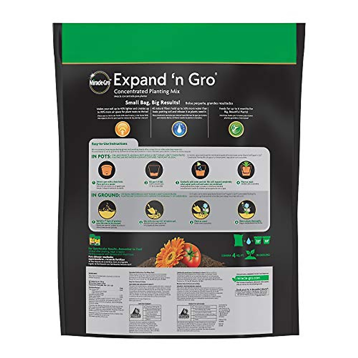 Miracle-Gro Expand 'n Gro Concentrated Planting Mix 0.33 Cu Ft