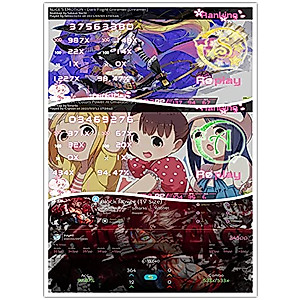 Mini One-Handed OSU Keyboard Gaming OSU Keypad Touch Wheel Axle Tester Cherry Switch RGB LED Backlit Portable Programmable (Cherry Red Switch)