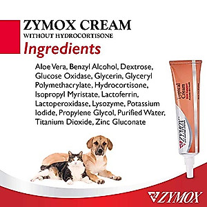 Pet King Brands ZYMOX Veterinarian Strength Topical Cream for Dogs and Cats, 1oz