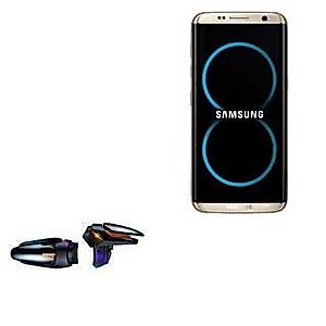 BoxWave Gaming Gear Compatible with Samsung Galaxy S8 - Touchscreen QuickTrigger Auto, Trigger Buttons Autofire Gaming Mobile FPS - Jet Black