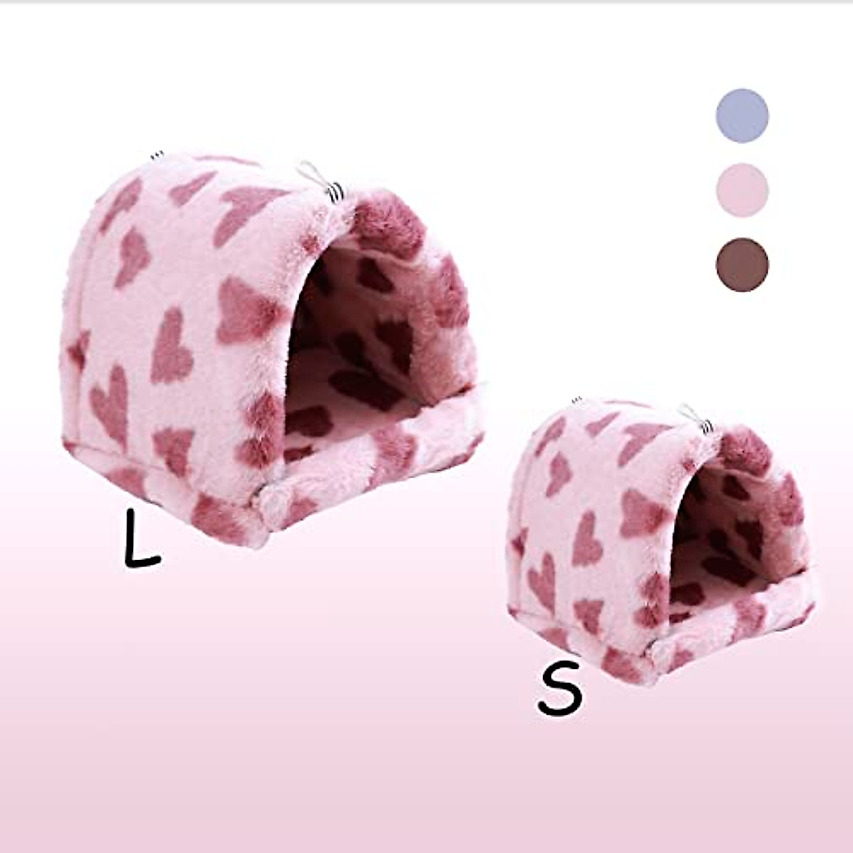 neolun Rat Bed Ferret Rodent Hammock Bed Hideout Cage Accessories Toy Bed for Guinea Pig Chinchilla Hedgehog Sugar Glider (Pink)
