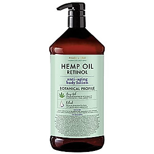 PHARM TO TABLE Hemp Oil & Retinol Anti-Aging Body Lotion, Locks In Moisture, Cruelty And Paraben Free Skin Care, 32oz/960ml