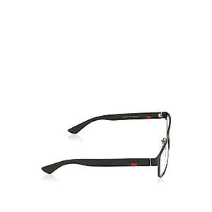 Gucci GG 0013O 001 Black Metal Square Eyeglasses 55mm