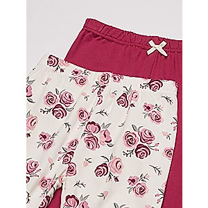 Hudson Baby Unisex Baby Cotton Pants and Leggings Rose, 5 Toddler