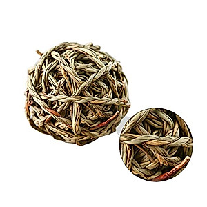 balacoo 1pc Pigs Weave Woven Throw Rabbits Round Chew Rattan for Seagrass Pet Molar Bite Hamster Ball Straw Animal Play Activity Small Parrot Grass Parrots Guinea Bunny Natural Pets