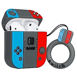 Gkv Case for Airpods 2/1 for Airpod Cover Fashion Design Unique 3D Cool Cartoon Funny Fun Kawaii Cute Character Designer Air Pods 2nd/1st Silicone Shell Cases for Girls Teen Boys Kids Men