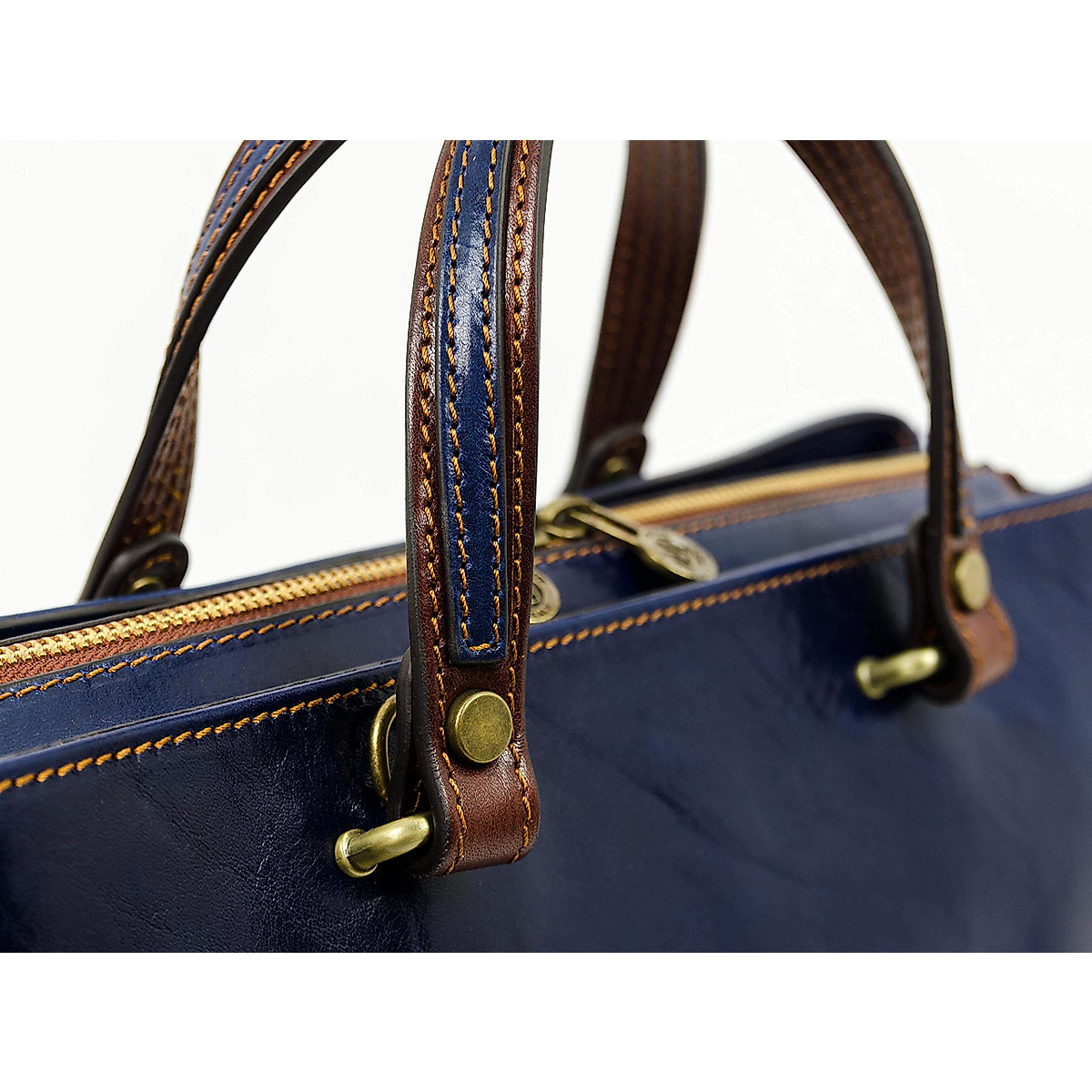 Time Resistance Leather Handbag for Women - Italian Handmade Bag - Top Handle Bag - Ladies Handbag - Cowhide Purse - Shopper