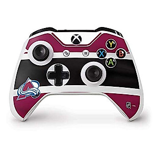 Skinit Decal Gaming Skin Compatible with Xbox One S Controller - Officially Licensed NHL Colorado Avalanche Jersey Design