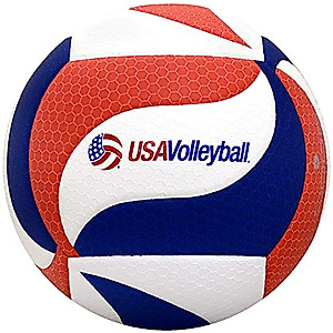 Molten FLISTATEC Volleyball - Official Volleyball of USA Volleyball, Red/White/Blue