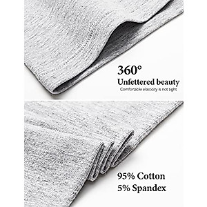 POKARLA 4 Pack Women's Cotton Underwear Boxer Shorts Anti Chafing Bike Shorts Boyshorts Panties Regular & Plus Size(Small)