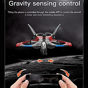 Aerial Drone, Headless Mode Altitude Hold Remote Control Glider for Home for Adults (Triple Battery)