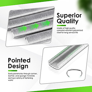 SC760 16 Gauge 1/2-Inch Crown 304 Stainless Steel C Ring Staples 18,000 PCS/Box for SC760/C-760 Series Hog Ring Gun C Ring Tool