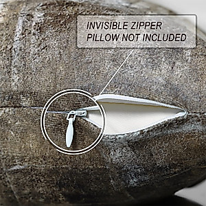 ONELZ Brown Throw Pillows and Grey Throw Pillows Decorative Pillow Covers for Couch Two Sides Printed, Fashion Style Zippered Cushion 18 X 18 Pillow Cover Set of 2,Brown and Grey