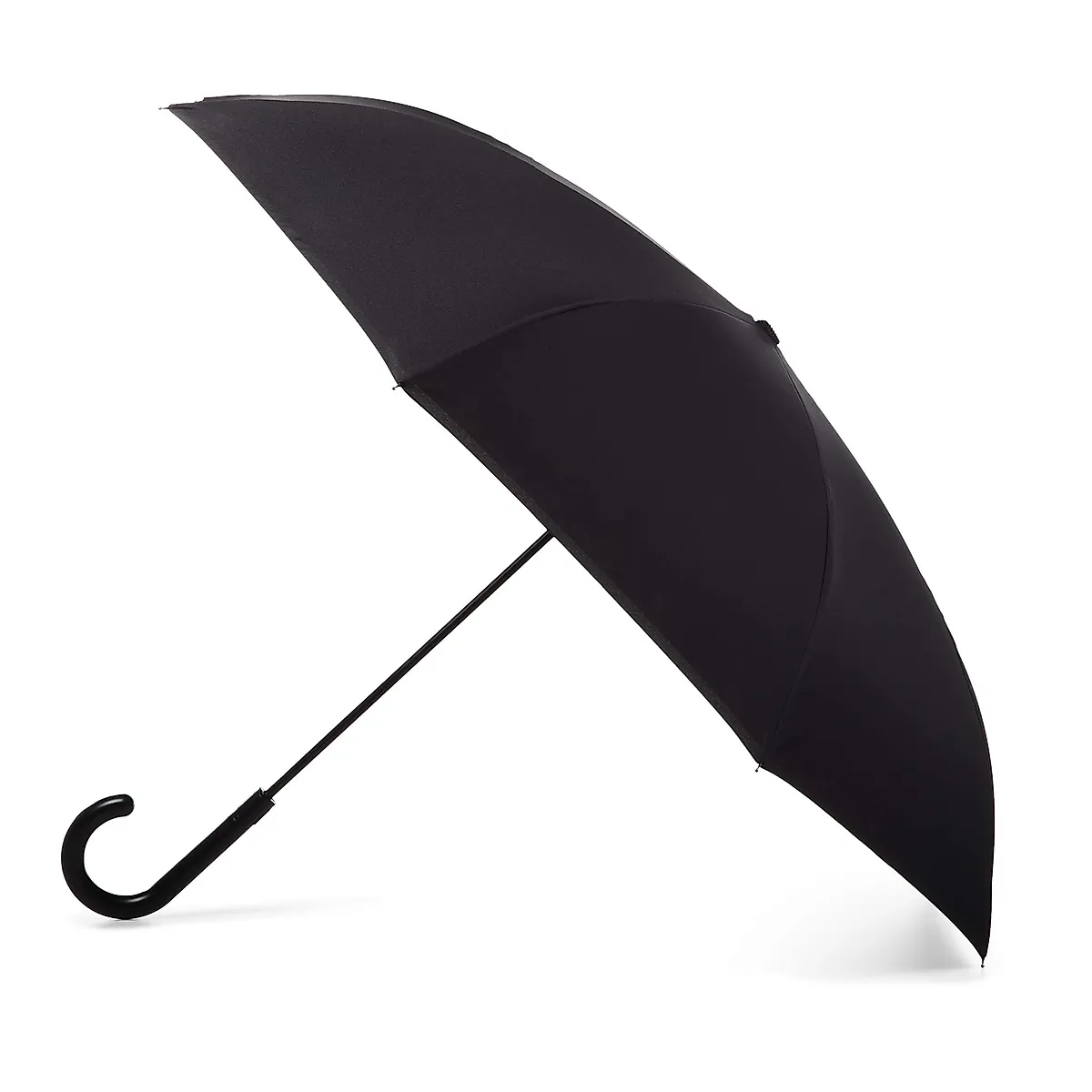 Totes InBrella - Reverse Close Umbrella with Invisible Water Repellent Coating - Auto Close, Inverted, Dripless, and Stormproof for Rainy Weather