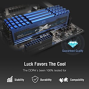 Silicon Power DDR4 RAM 16GB (2x8GB) Turbine 3200MHz (PC4 25600) 288-pin CL16 1.35V UDIMM Desktop Memory Module (SP016GXLZU320BDA)