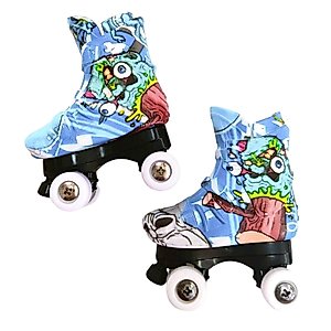 Littryee Mini Skateboard Shoes Toy, Mini Roller Skates Finger Toy, Finger Skateboards Toys, Tiny Finger Skates Shoes Toys, Funny Finger Sports Novelty Toy Gifts for Kids Boys Girls