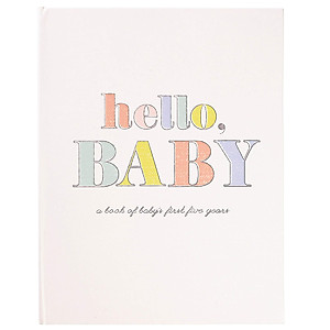 C.R. Gibson B248-22583 Baby Book with Gift Box, "Hello Baby" Gender Neutral, 8.75'' W x 11.25'' H