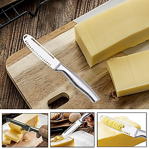 YLDM, Butter Knife, Stainless Steel Butter Knife Spreader Silver Better Butter Spreader Knife for Cutting & Spreading Butter Cheese Jam.