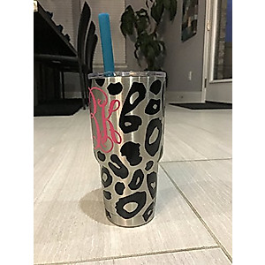 Cheetah Animal Print Decal for YETI Rambler Tumbler 20 oz 30 oz Sticker RTIC Ozark Boss