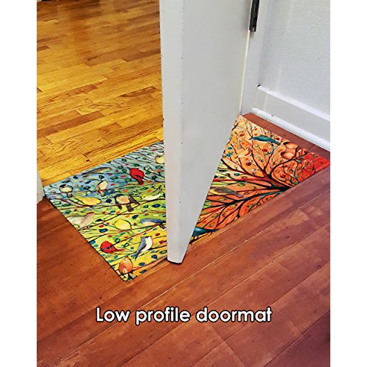 Toland Home Garden 800038 Tree Birds Bird Door Mat 18x30 Inch Spring Summer Fall Outdoor Doormat for Entryway Indoor Entrance