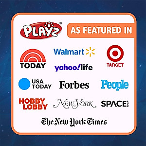 Playz 3pc Rocket Ship Astronaut Kids Play Tent, Tunnel, & Ball Pit with Basketball Hoop Toys for Boys, Girls, Babies, and Toddlers - STEM Inspired Educational Galactic Spaceship Design w/Planets