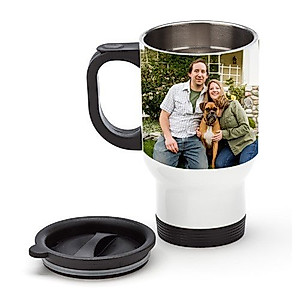 Personalized Mug Custom Mug with Photo or Logo (14oz, White Travel)